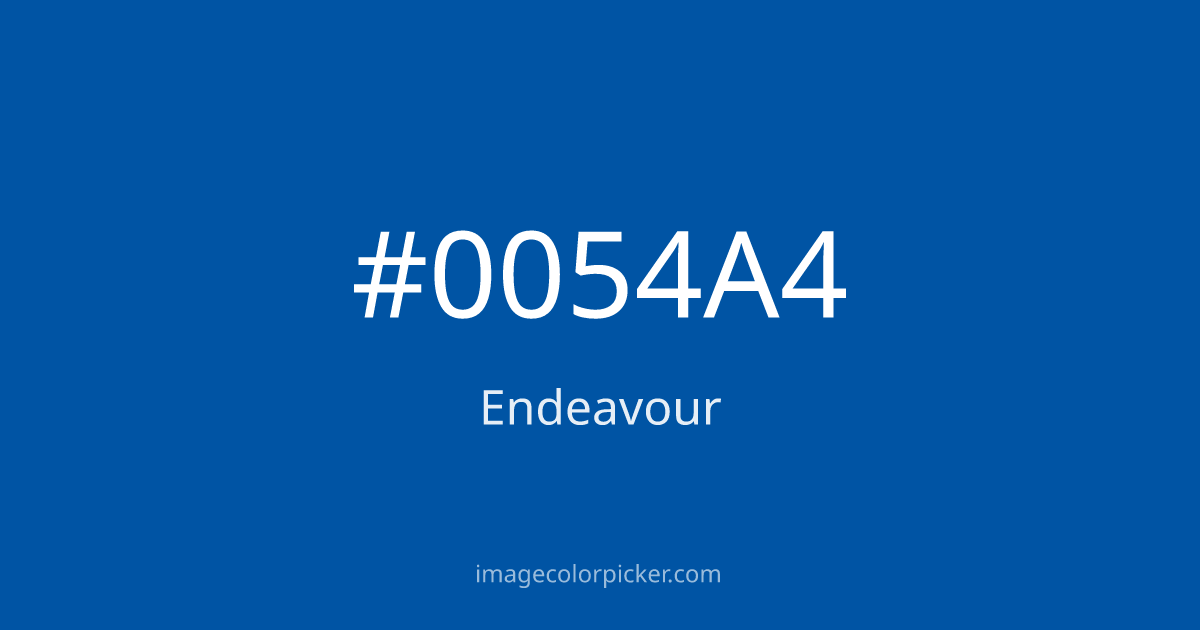 HTML Color Picker - Selector de color: #0054a4