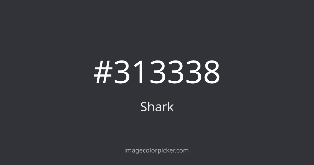 HTML Color Picker - Bộ chọn màu: #313338