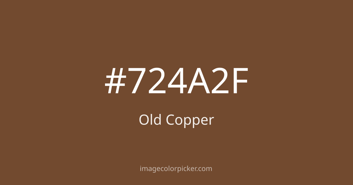 HTML Color Picker - Color selector: #724a2f