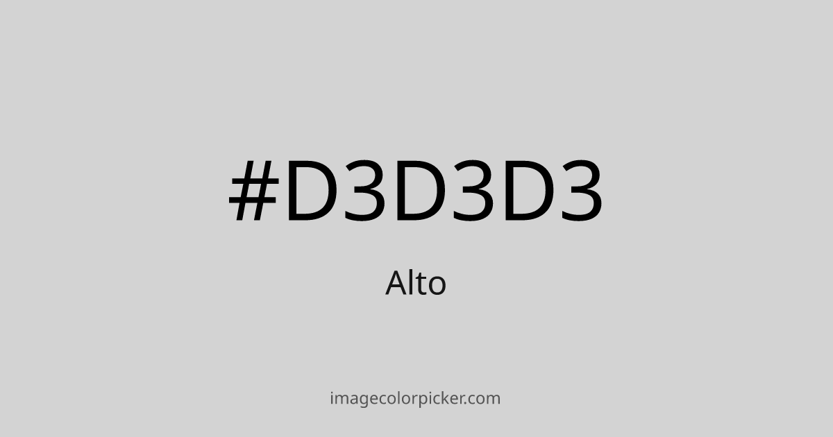 HTML Color Picker - Color selector: #d3d3d3