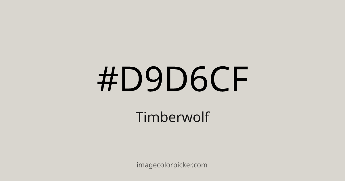 HTML Color Picker - Color selector: #d9d6cf