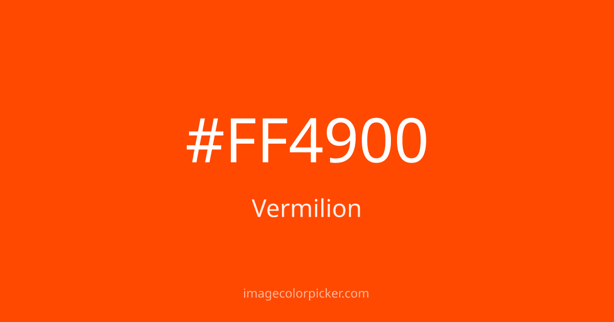 HTML Color Picker - Selector de color: #ff4900