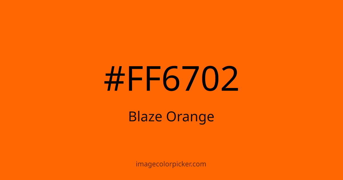 HTML Color Picker - Farbwähler: #ff6702